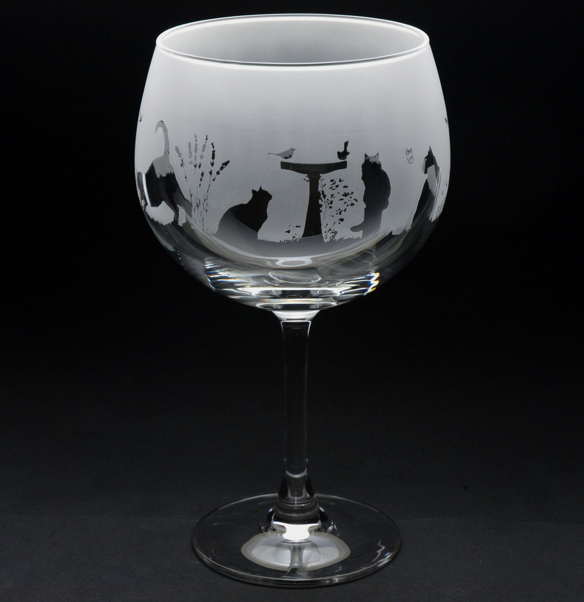 Cat Gin Glass Engraved By Glyptic Glass Great British Products