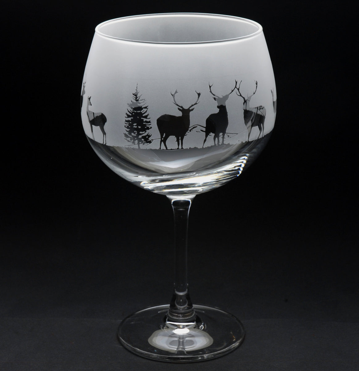 Stag Gin Glass Engraved By Glyptic Glass Great British Products