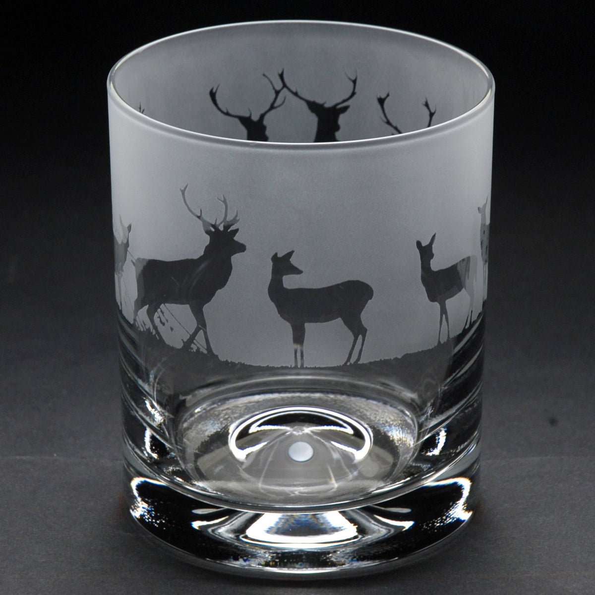 Stag Whisky Tumbler Glass Engraved By Glyptic Glass Great British