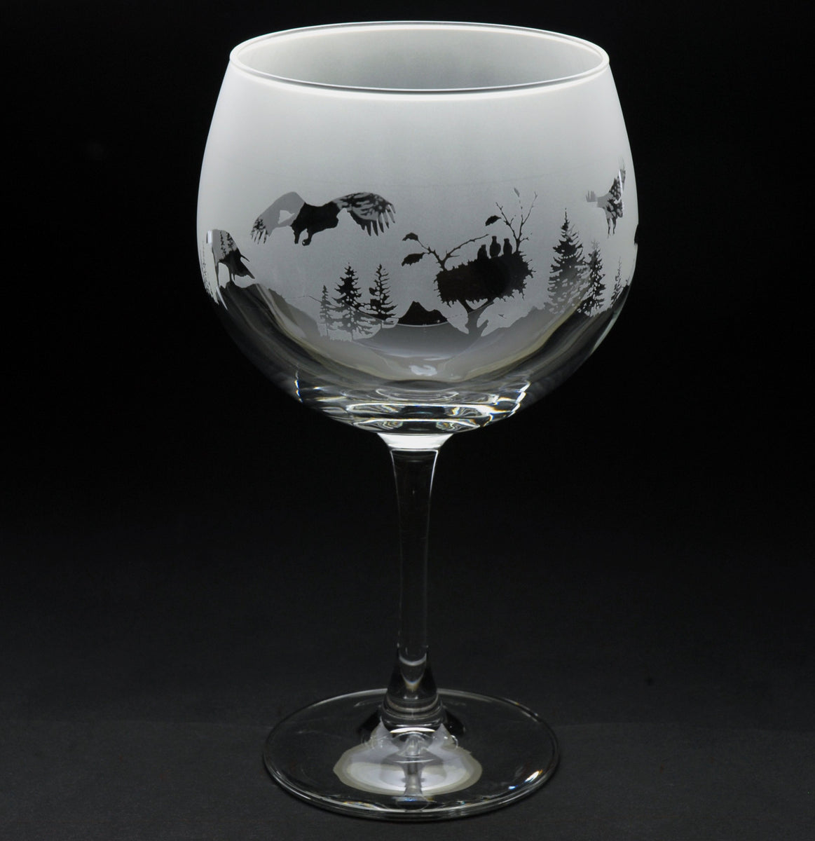 Golden Eagle Gin Glass Engraved By Glyptic Glass Great British