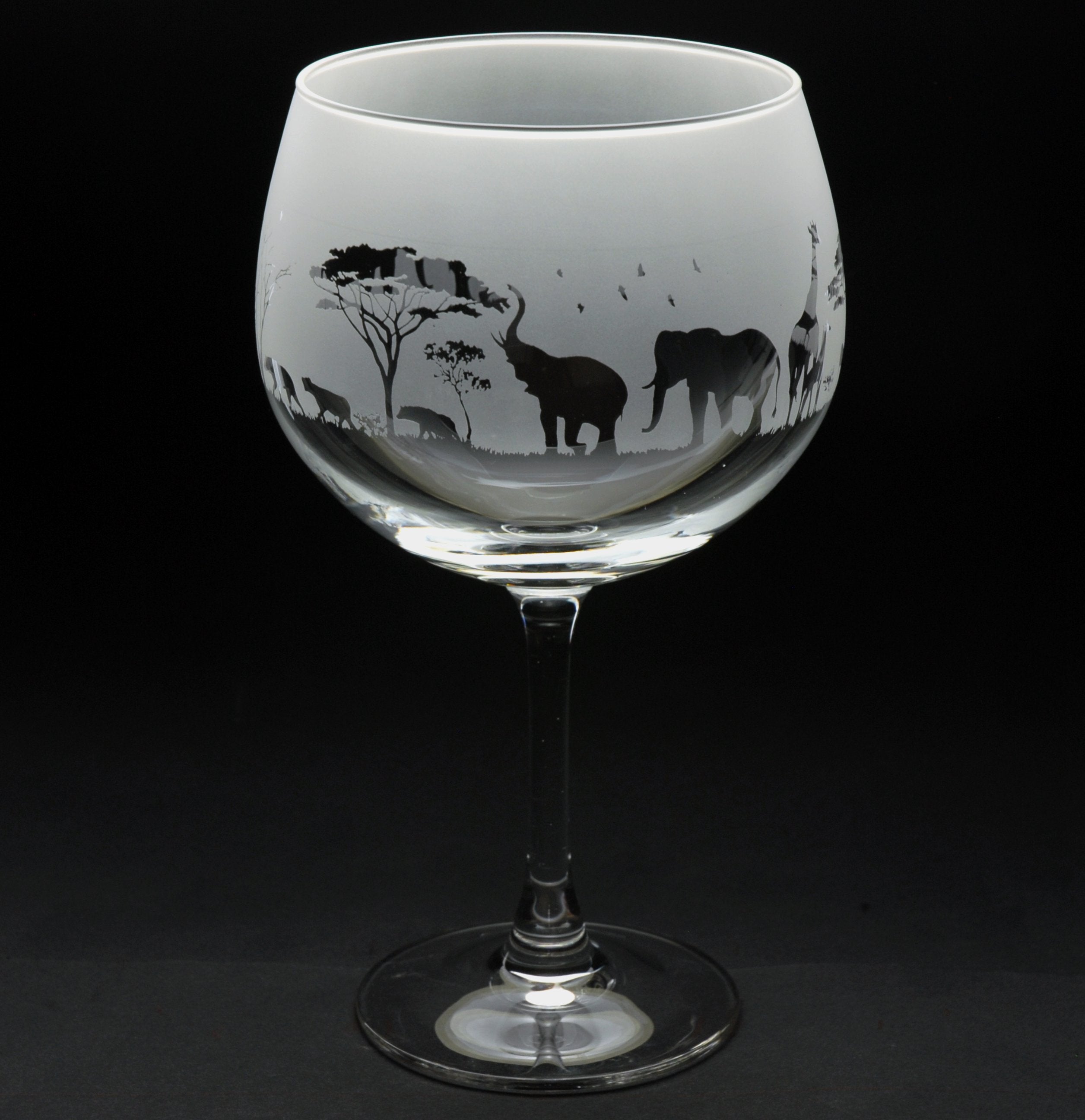 Safari Gin Glass Engraved By Glyptic Glass Great British Products